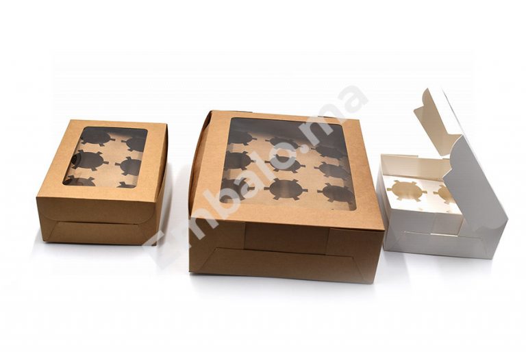 10 Pcs Boite Cup cake - Emballage Maroc - Embalo