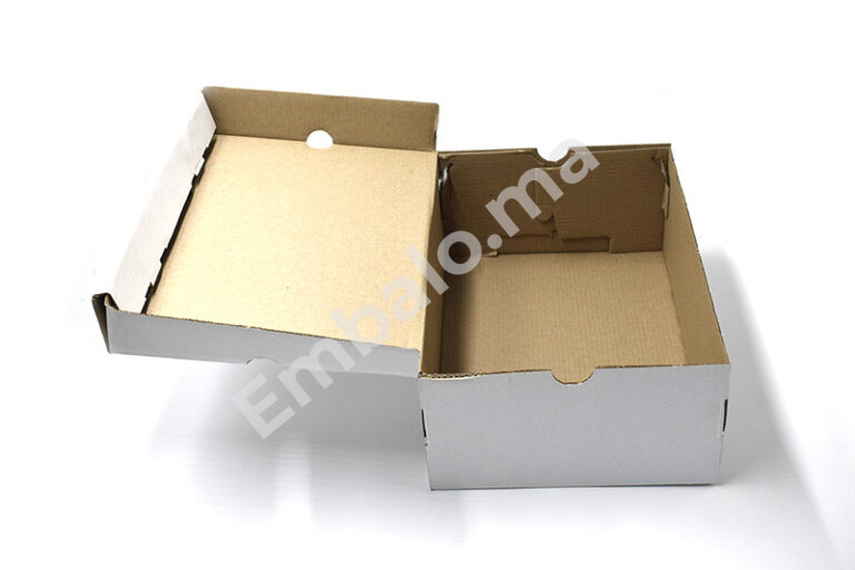 Boite Chaussure Écru / Blanc - Emballage Maroc - Embalo